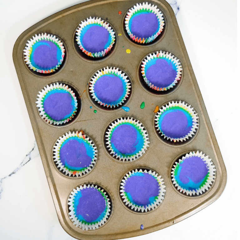 How to make Rainbow Cupcakes from Cake Mix | The TipToe Fairy