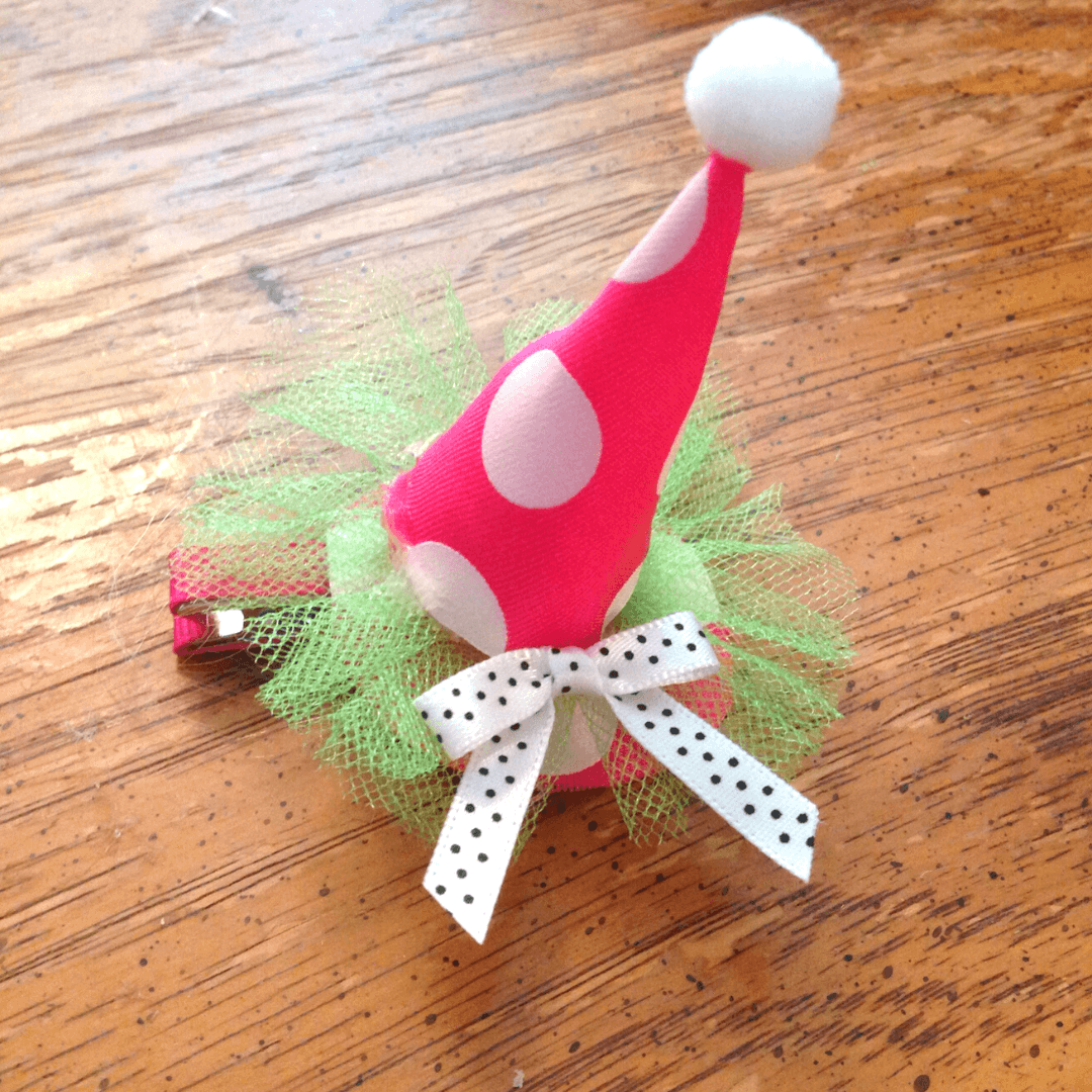 How to make a Party Hat Hair Clip for a Birthday and More! | The TipToe ...
