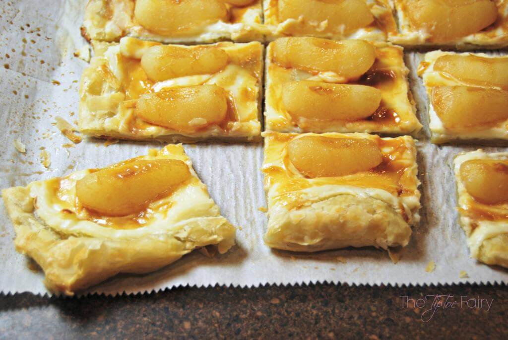 Roasted Pear Puff Pastry | The TipToe Fairy