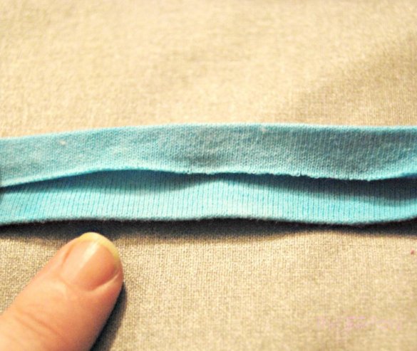 Sewing Tutorial for Knit Binding | The TipToe Fairy