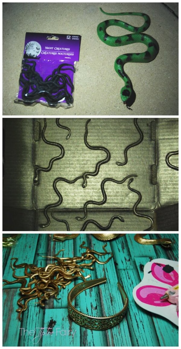DIY Halloween: Medusa Snake Headband Tutorial | The TipToe Fairy