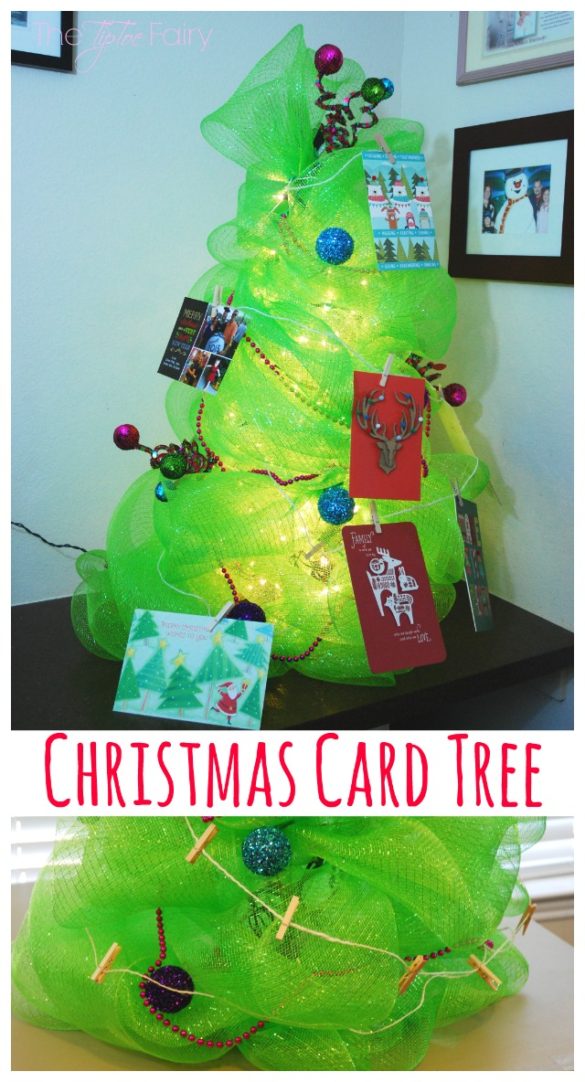 Make a DIY Christmas Card Tree | The TipToe Fairy