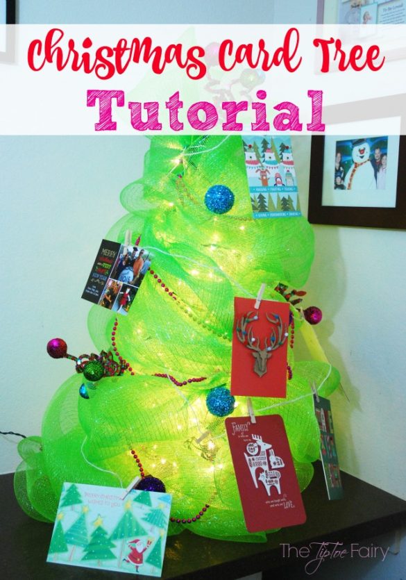 Make a DIY Christmas Card Tree | The TipToe Fairy