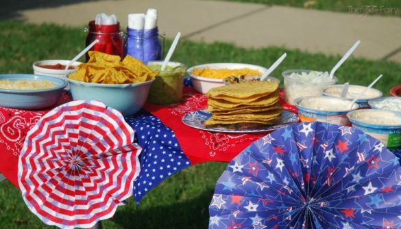 Make Your Own Tostada Bar {FREE Printables} | The TipToe Fairy