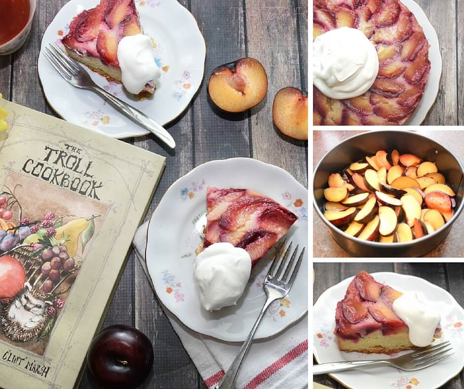 The Troll Cookbook Inspired Upside Down Plum Cake | The TipToe Fairy