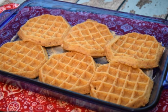 Berry Cream Cheese Waffle Bake | The TipToe Fairy