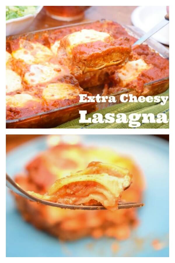 Extra Cheesy Lasagna | The TipToe Fairy