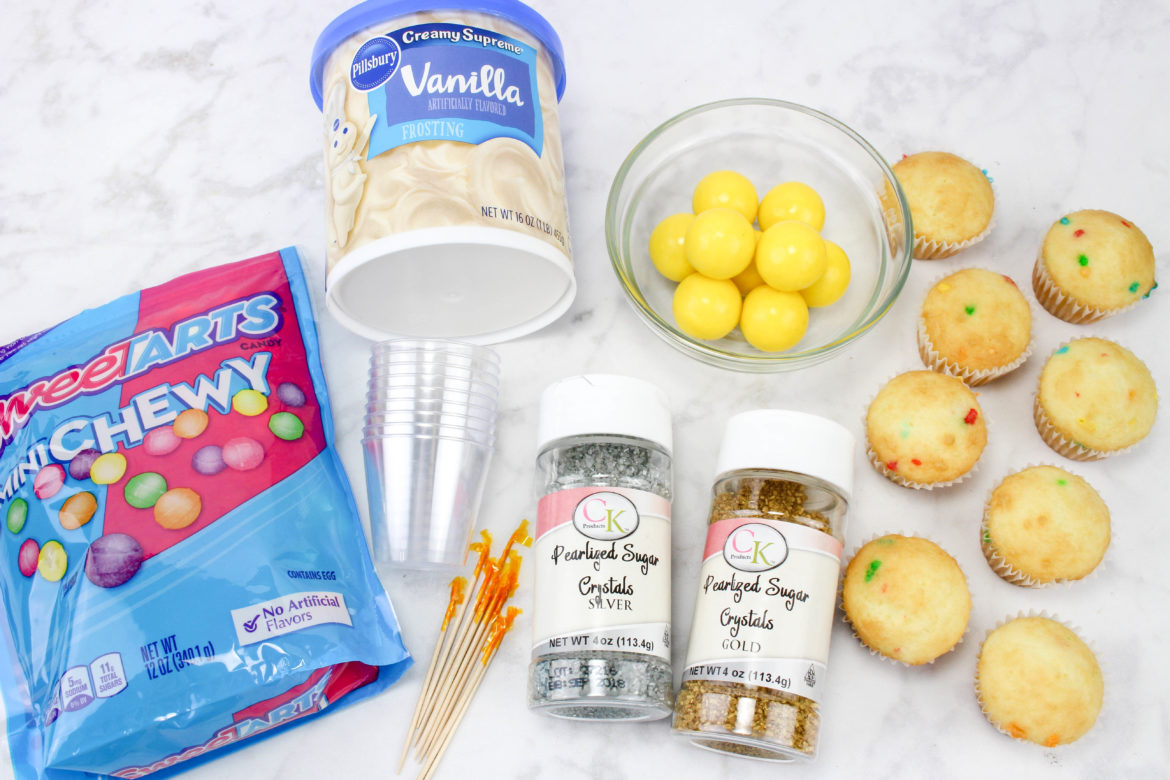 Happy New Year Ball Drop Cupcakes | The TipToe Fairy
