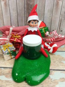 Christmas Elf on the Shelf Sparkle Slime | The TipToe Fairy