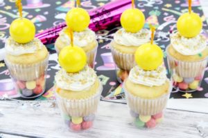 Happy New Year Ball Drop Cupcakes | The TipToe Fairy