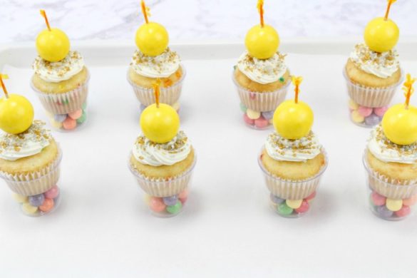 Happy New Year Ball Drop Cupcakes | The TipToe Fairy