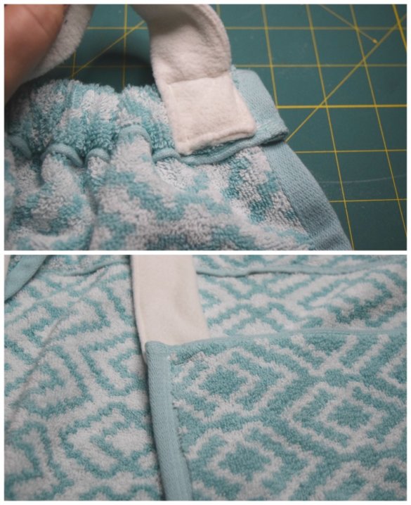Make a Baby Bath Towel Apron | The TipToe Fairy