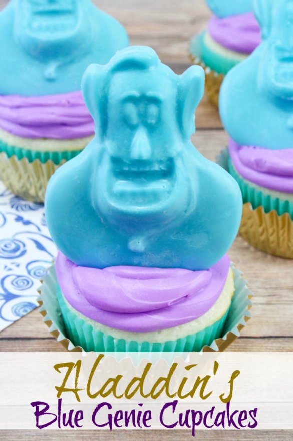 Aladdin's Blue Genie Cupcakes | The TipToe Fairy