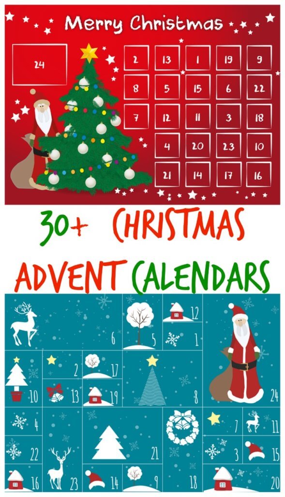 More than 40 Christmas Advent Calendars for Everyone! | The TipToe Fairy