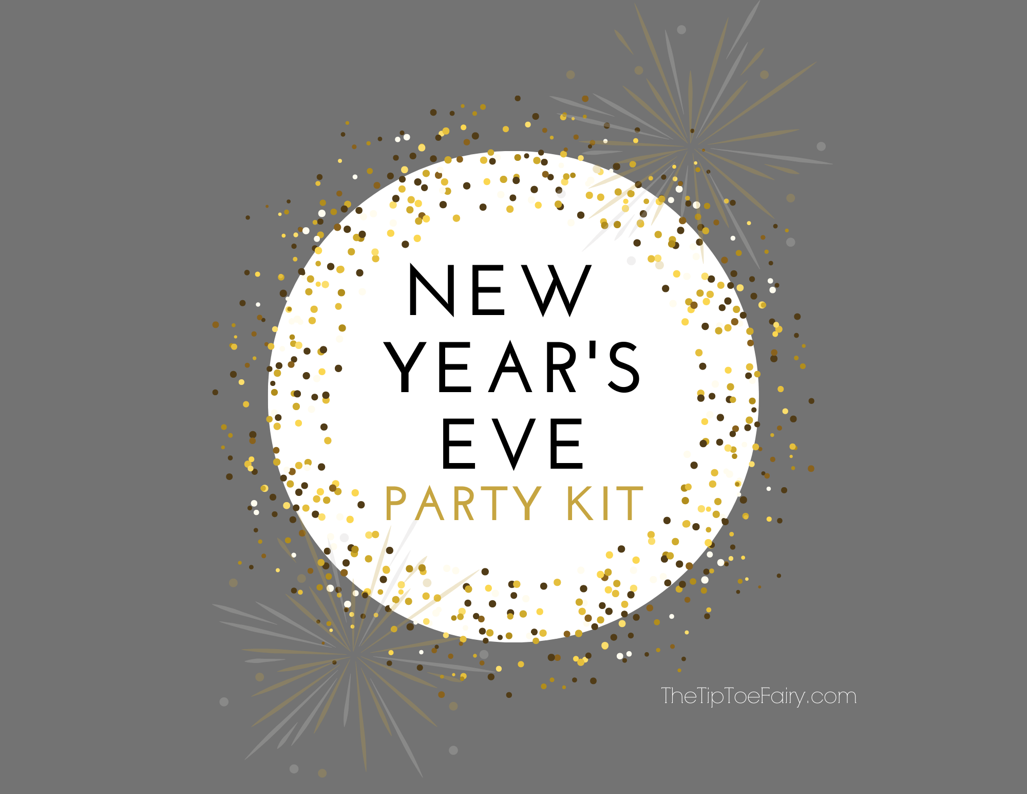 Free Printable New Year's Eve Party Kit! | The TipToe Fairy