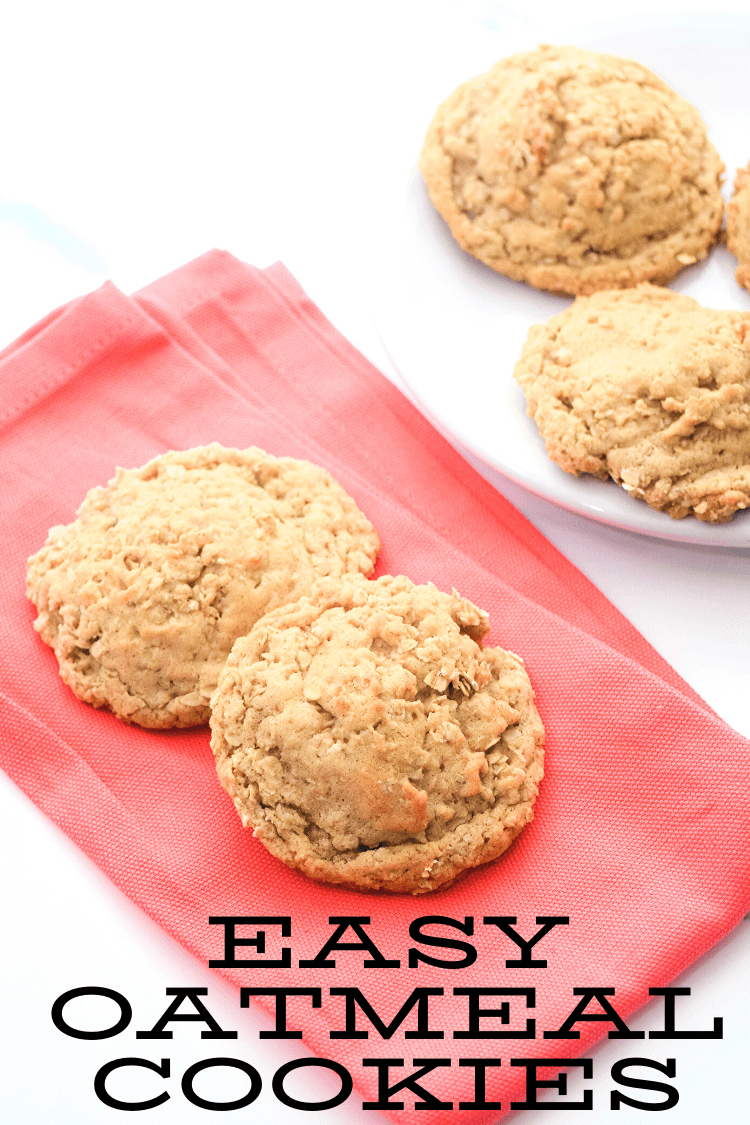 Simple Oatmeal Cookies | The TipToe Fairy