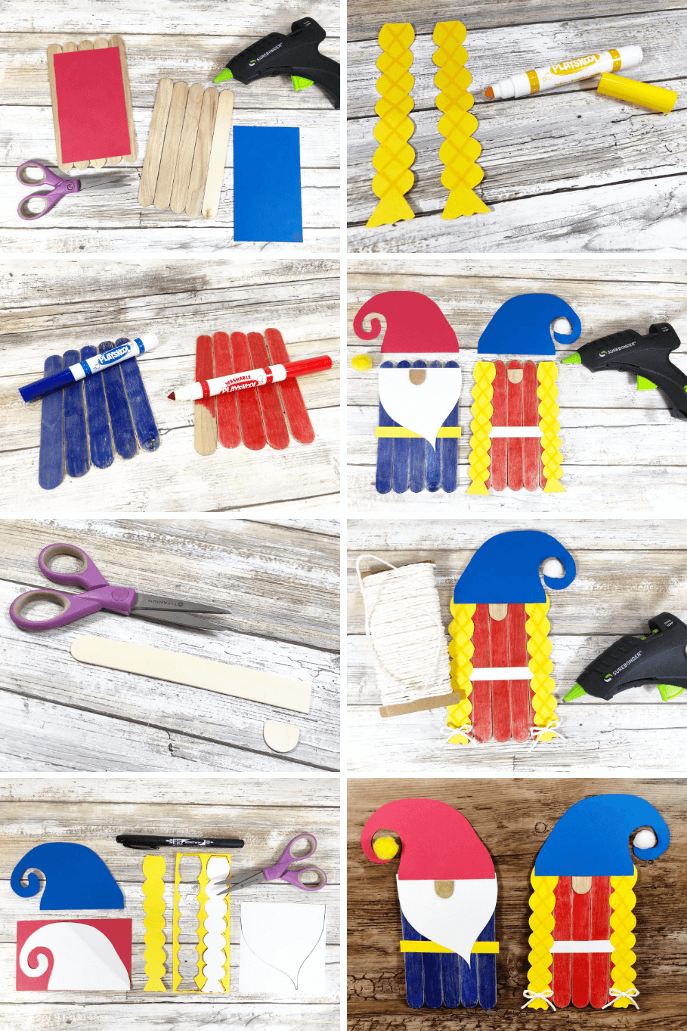 How to easily Make Popsicle Stick Gnomes | The TipToe Fairy