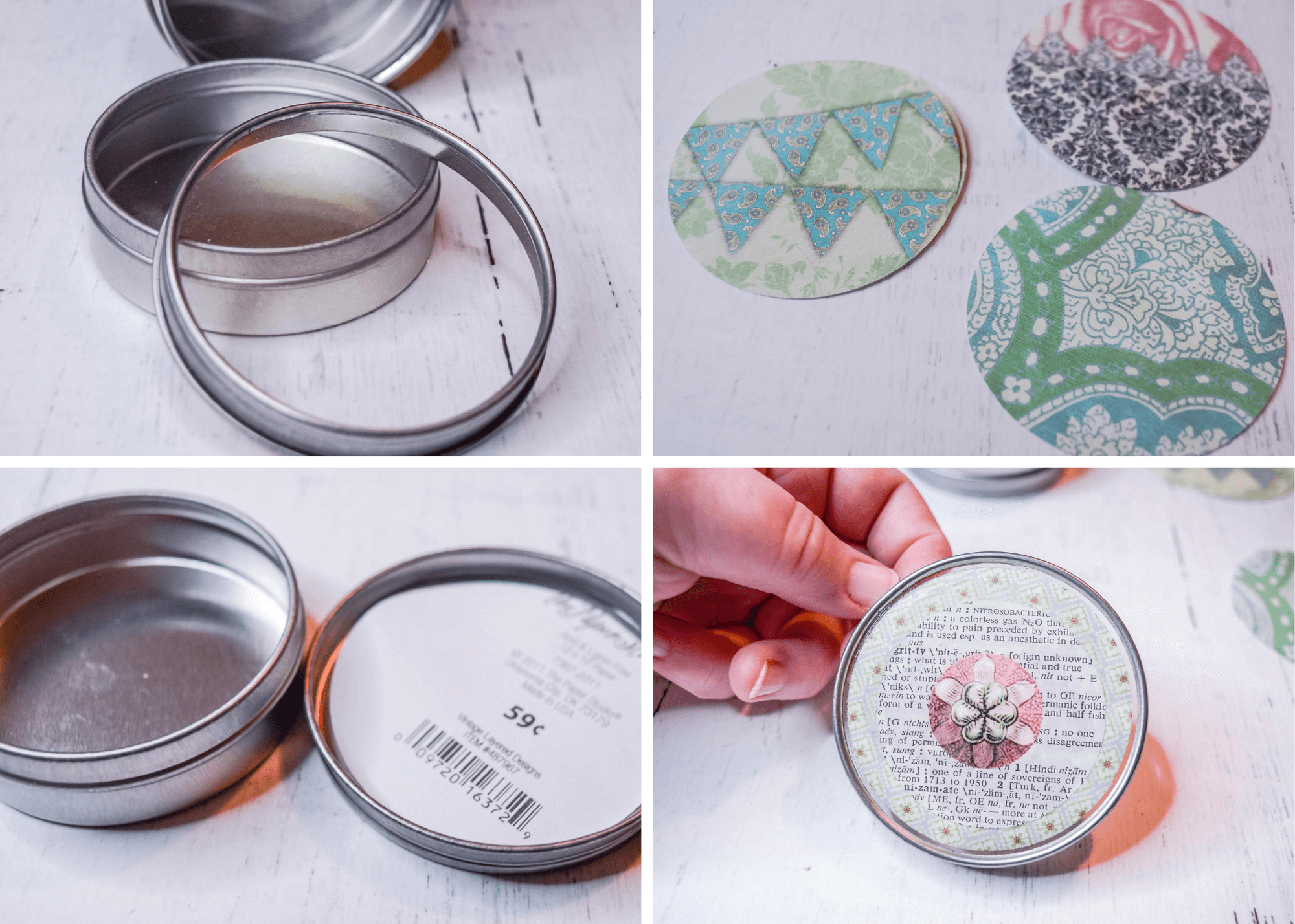 How to make Vintage Photo DIY Magnets | The TipToe Fairy