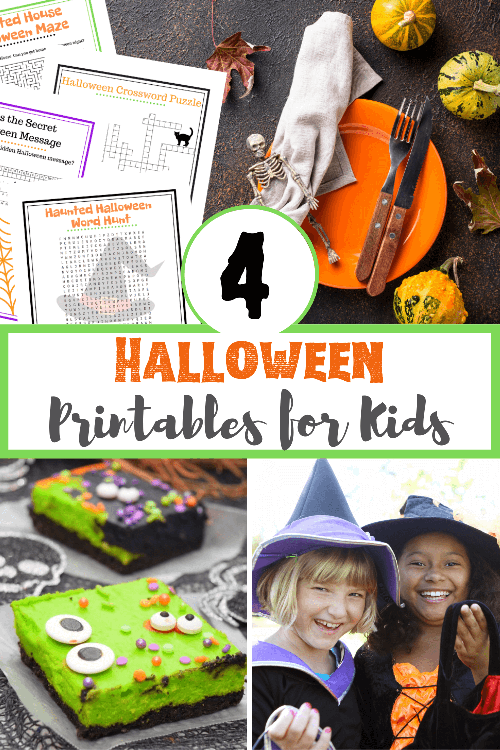 Free Kids Halloween Printable Games | The TipToe Fairy