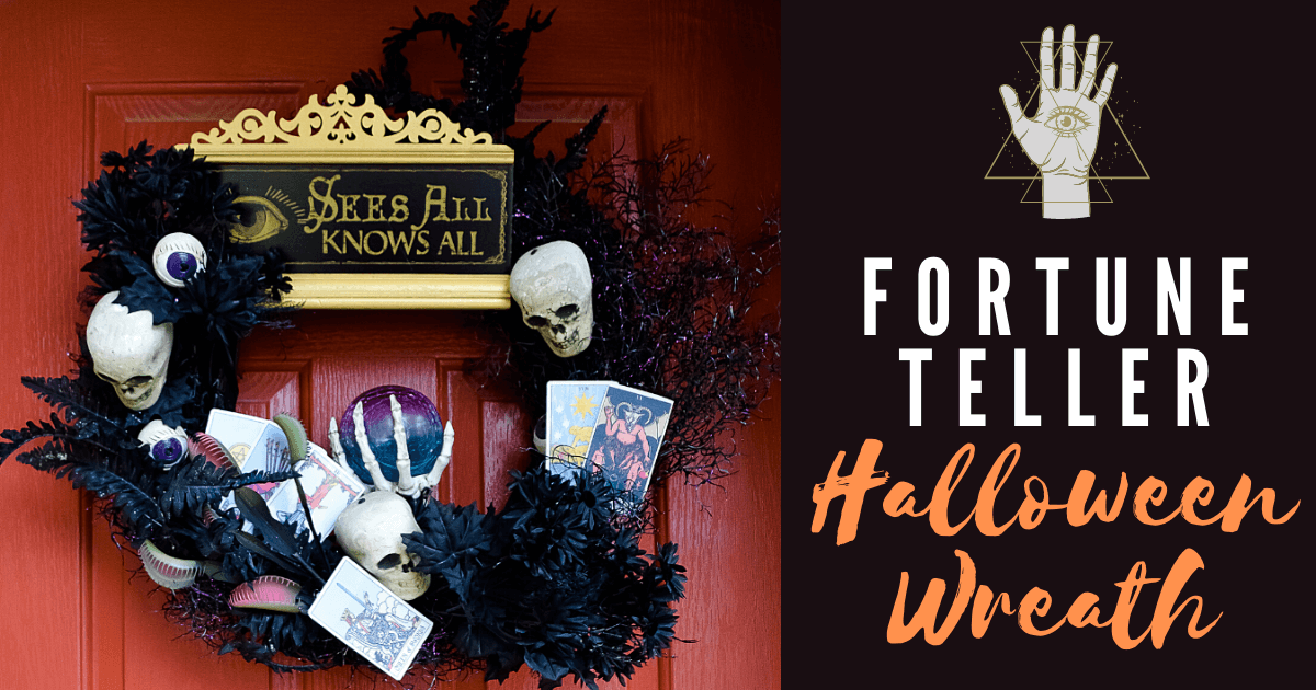 How to Create a Fortune Teller Halloween Wreath | The TipToe Fairy