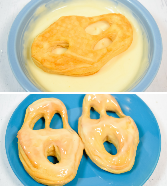 Halloween Bloody Screaming Donuts in the Air Fryer | The TipToe Fairy