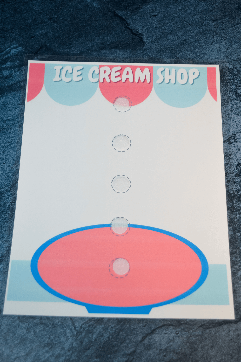 Free Preschool Ice Cream Shop Printable Game | The TipToe Fairy