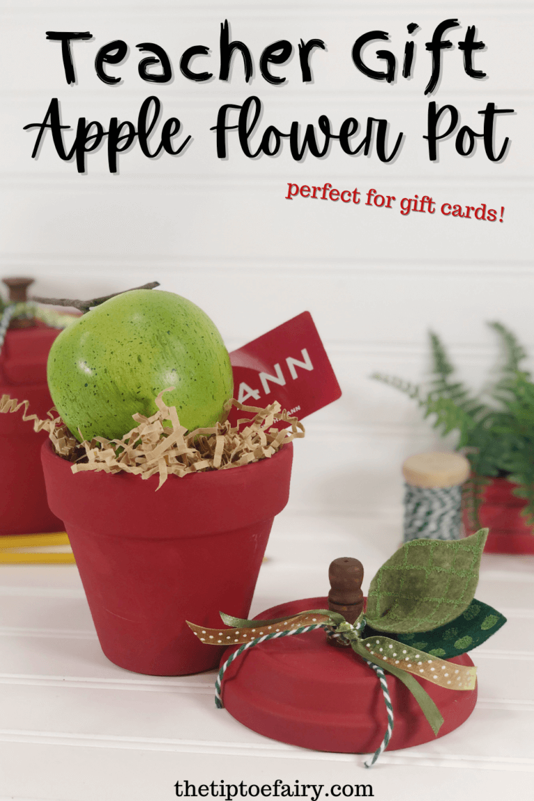 DIY Apple Flower Pot for Teacher Appreciation Gift Card Idea | The ...