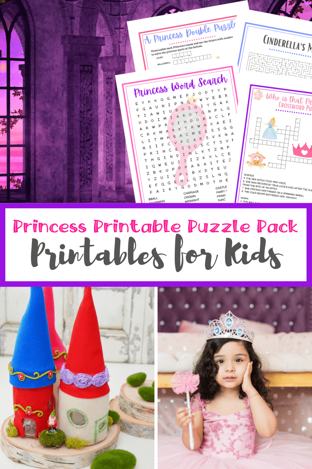 Free Kids Printable Princess Puzzle Pack | The TipToe Fairy