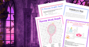 Free Kids Printable Princess Puzzle Pack | The TipToe Fairy