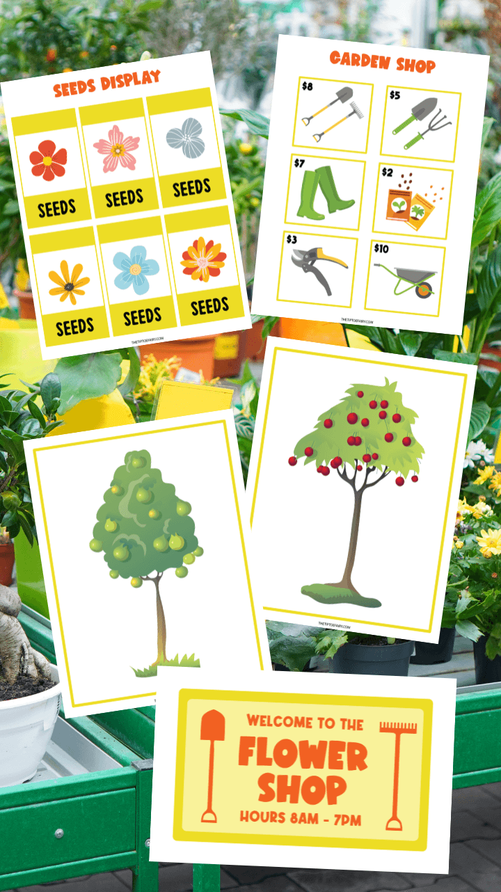 Download our FREE Preschool Pretend Play Plant Store Printable Bundle ...