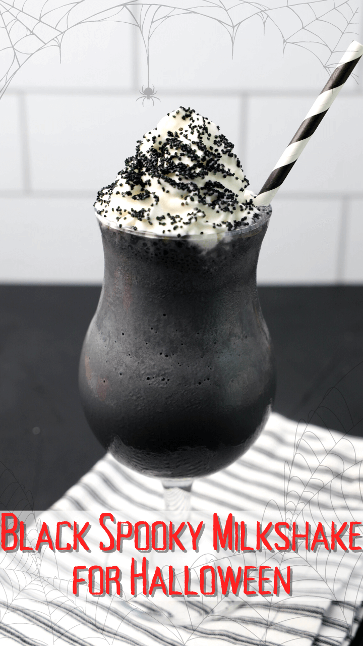 How to make a Black Spooky Milkshake for Halloween | The TipToe Fairy