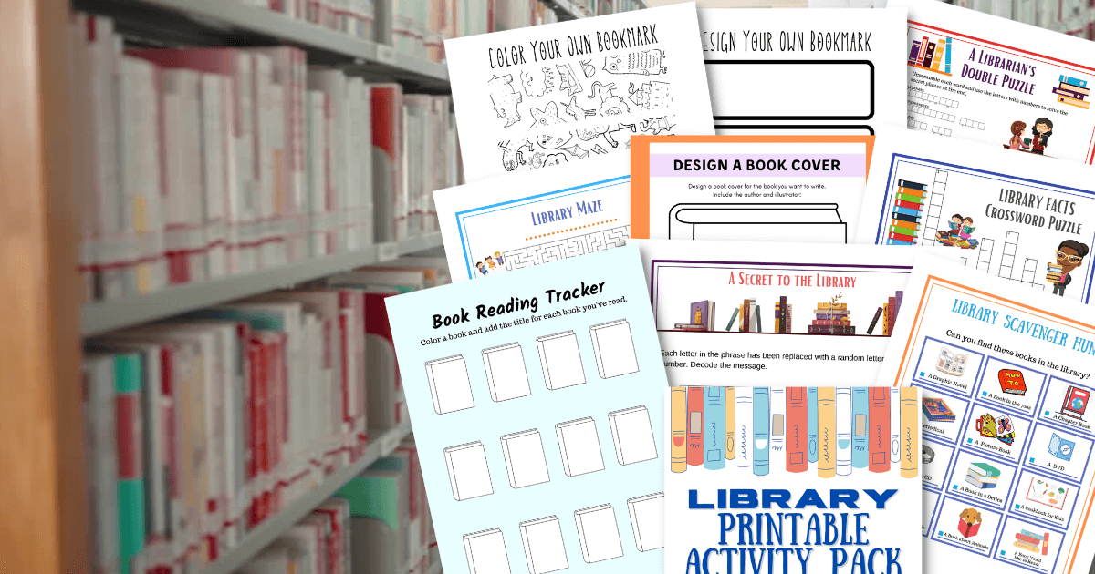 Download This HUGE Library Activity Pack For Kids The TipToe Fairy Download This HUGE Library Activity Pack For Kids The TipToe Fairy