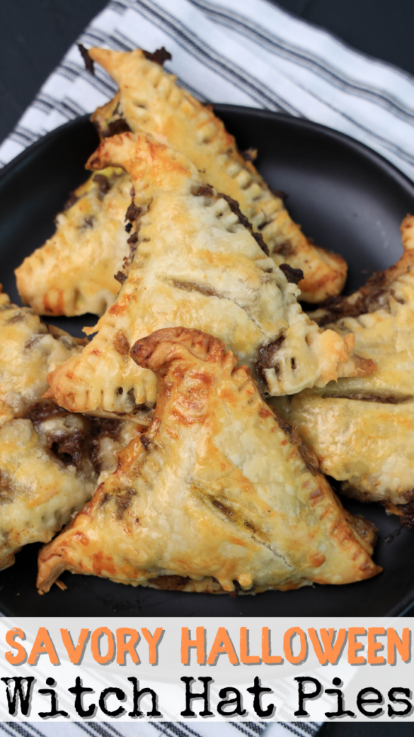How to make Halloween Witch Hat Savory Meat Pies | The TipToe Fairy