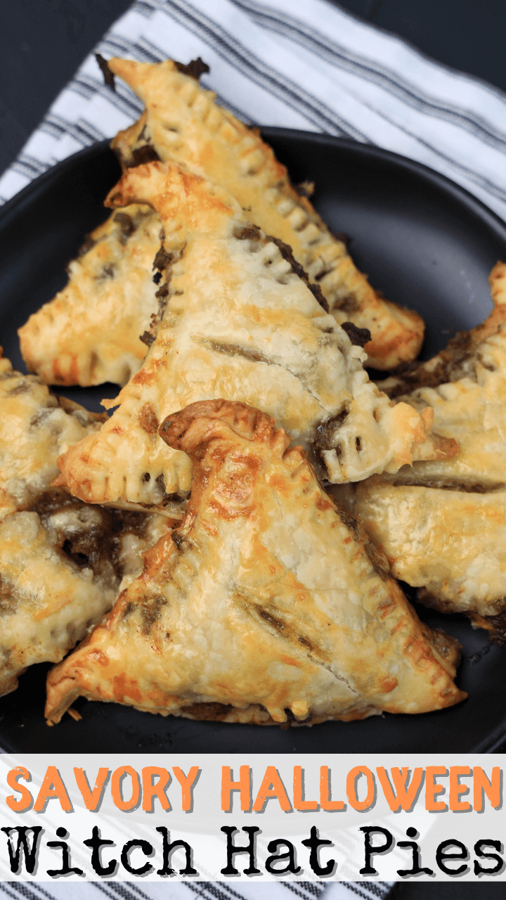 How to make Halloween Witch Hat Savory Meat Pies | The TipToe Fairy