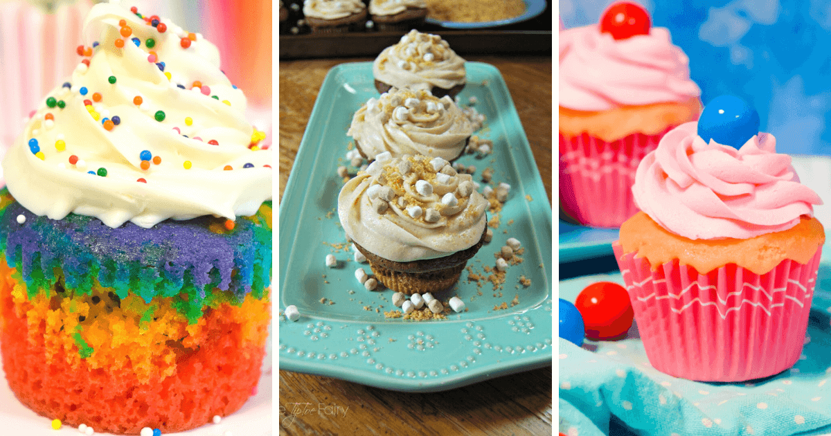 Vanilla Bean Whipped Cream Cupcakes | The TipToe Fairy