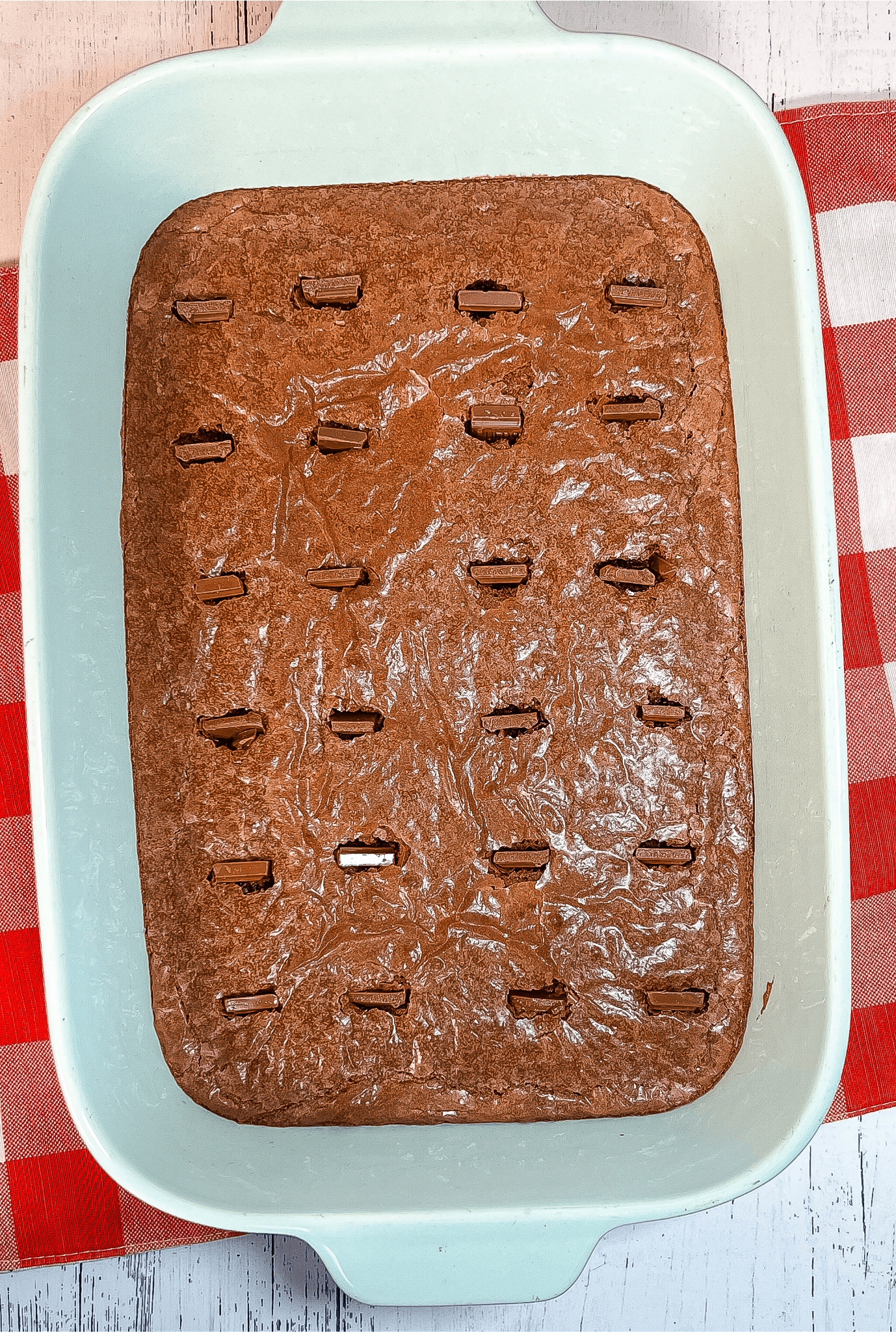 How to make Triple Chocolate Poke Brownies | The TipToe Fairy