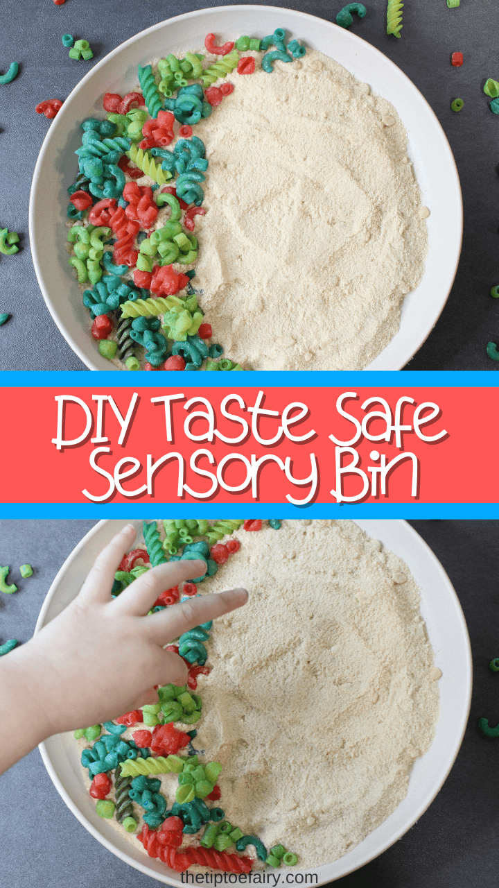 How to make a DIY Taste Safe Sensory Bin with Pasta and Cereal | The ...