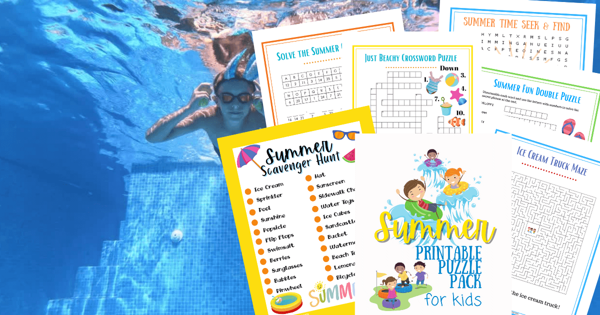 Free Printable Summer Fun Activity Pack for the Kids with a Scavenger ...