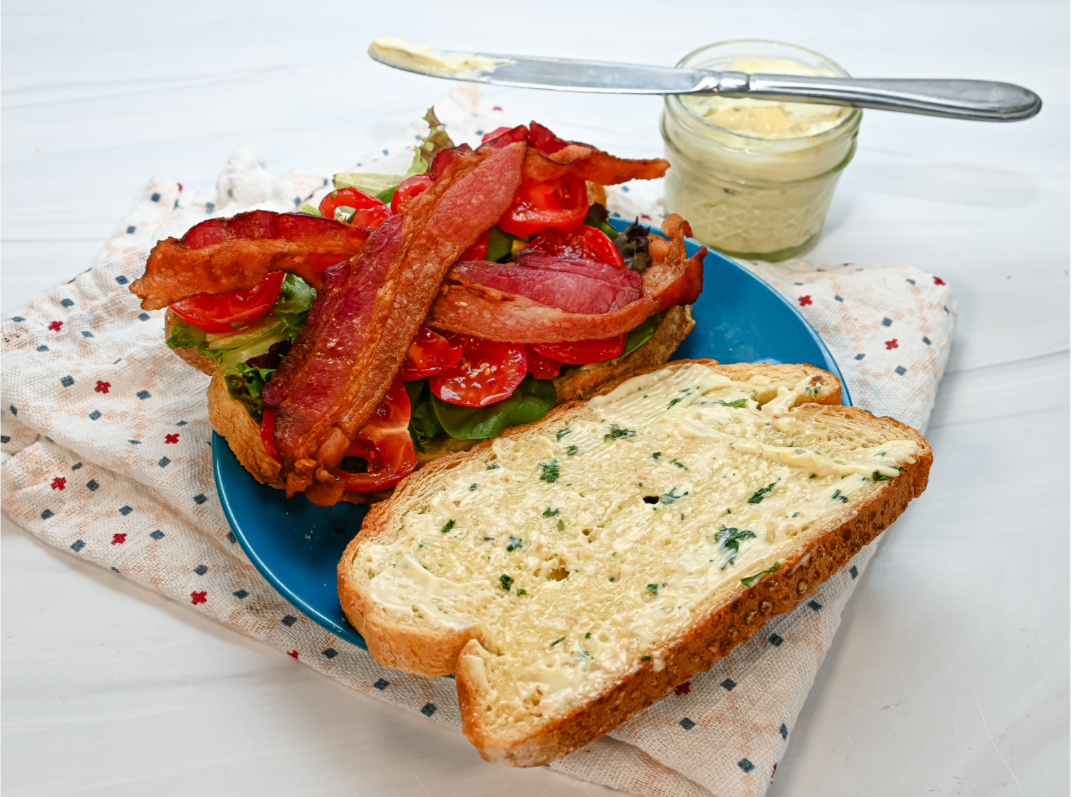 BLT with Avocado and Herb Mayonnaise | The TipToe Fairy