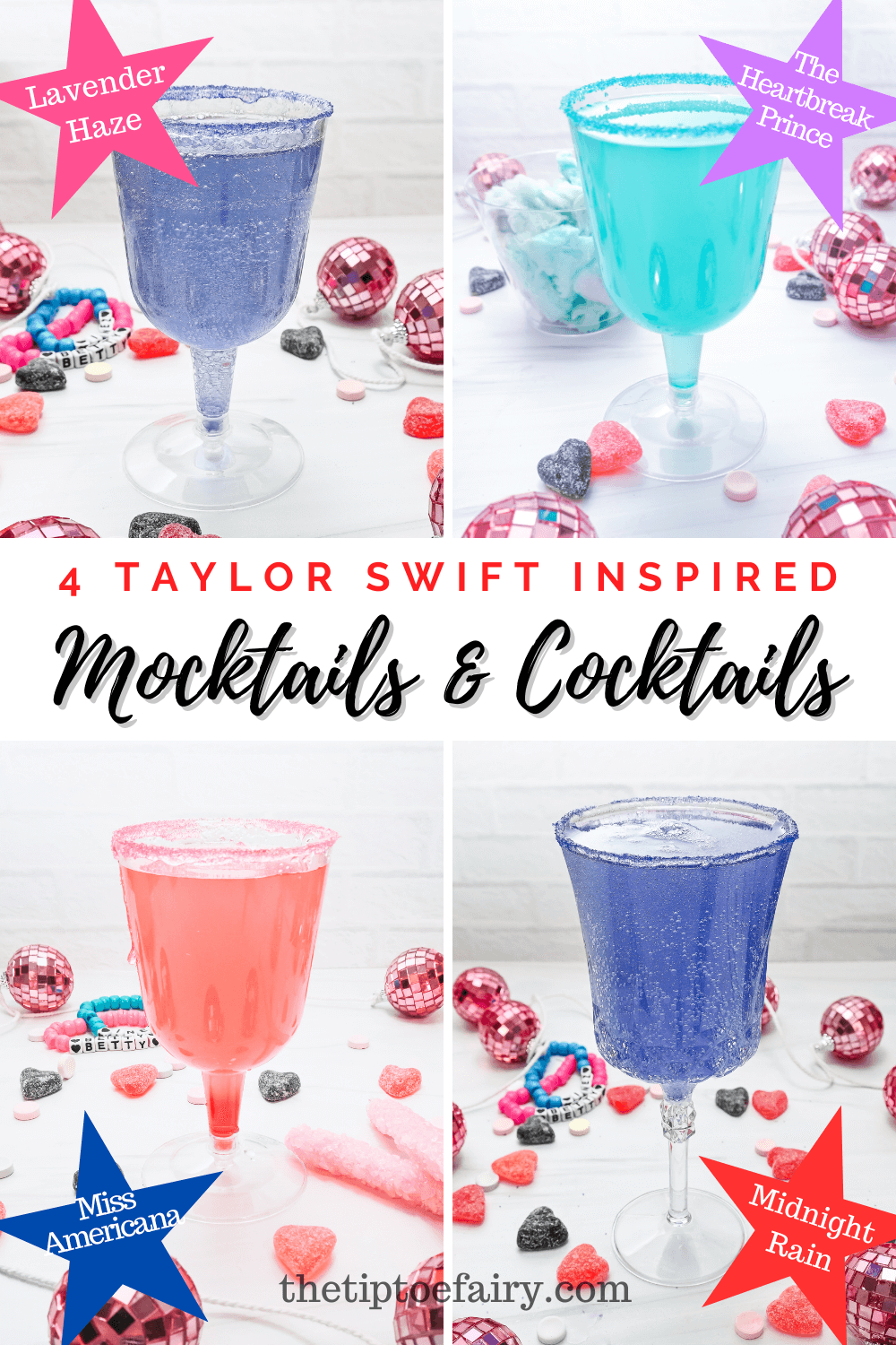 Four Drinks for a Taylor Swift Era's Tour Party | The TipToe Fairy