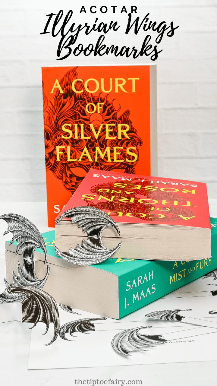 Make your own ACOTAR Illyrian Wings Bookmarks | The TipToe Fairy