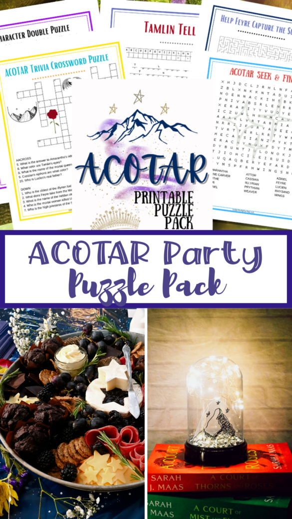 Free Printable ACOTAR Puzzle Games | The TipToe Fairy
