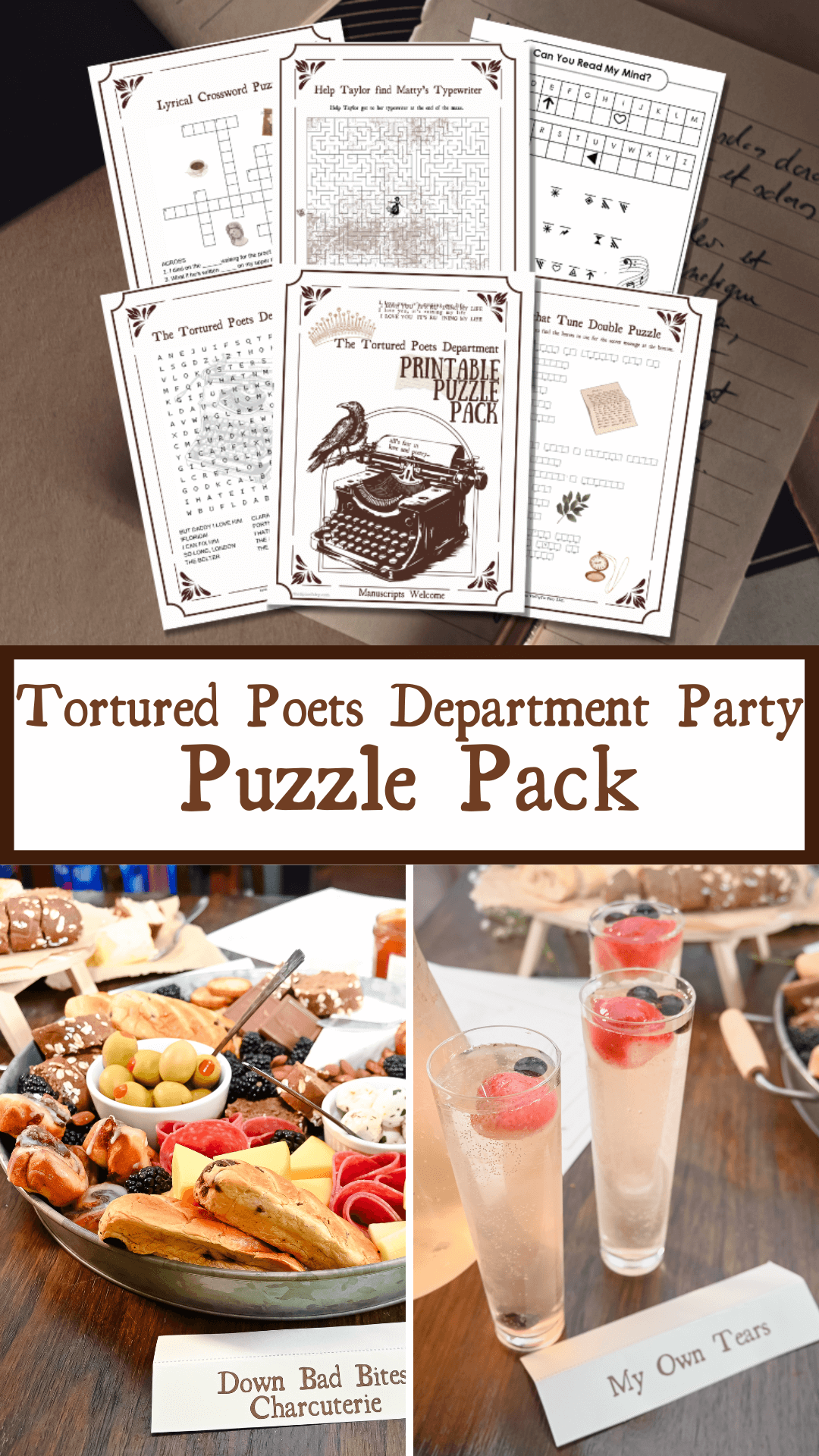 Free Printable The Tortured Poets Department Puzzle Games | The TipToe ...