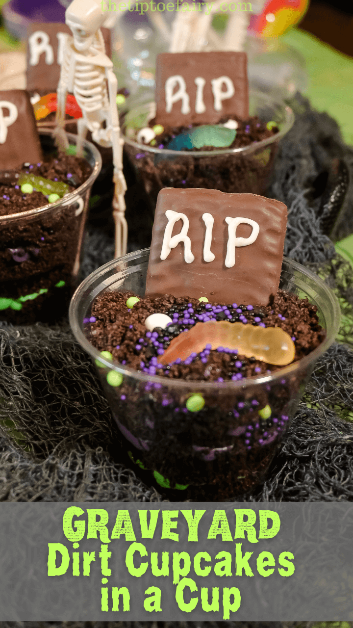 How to make Graveyard Dirt Cupcakes in a Cup for Summerween | The ...
