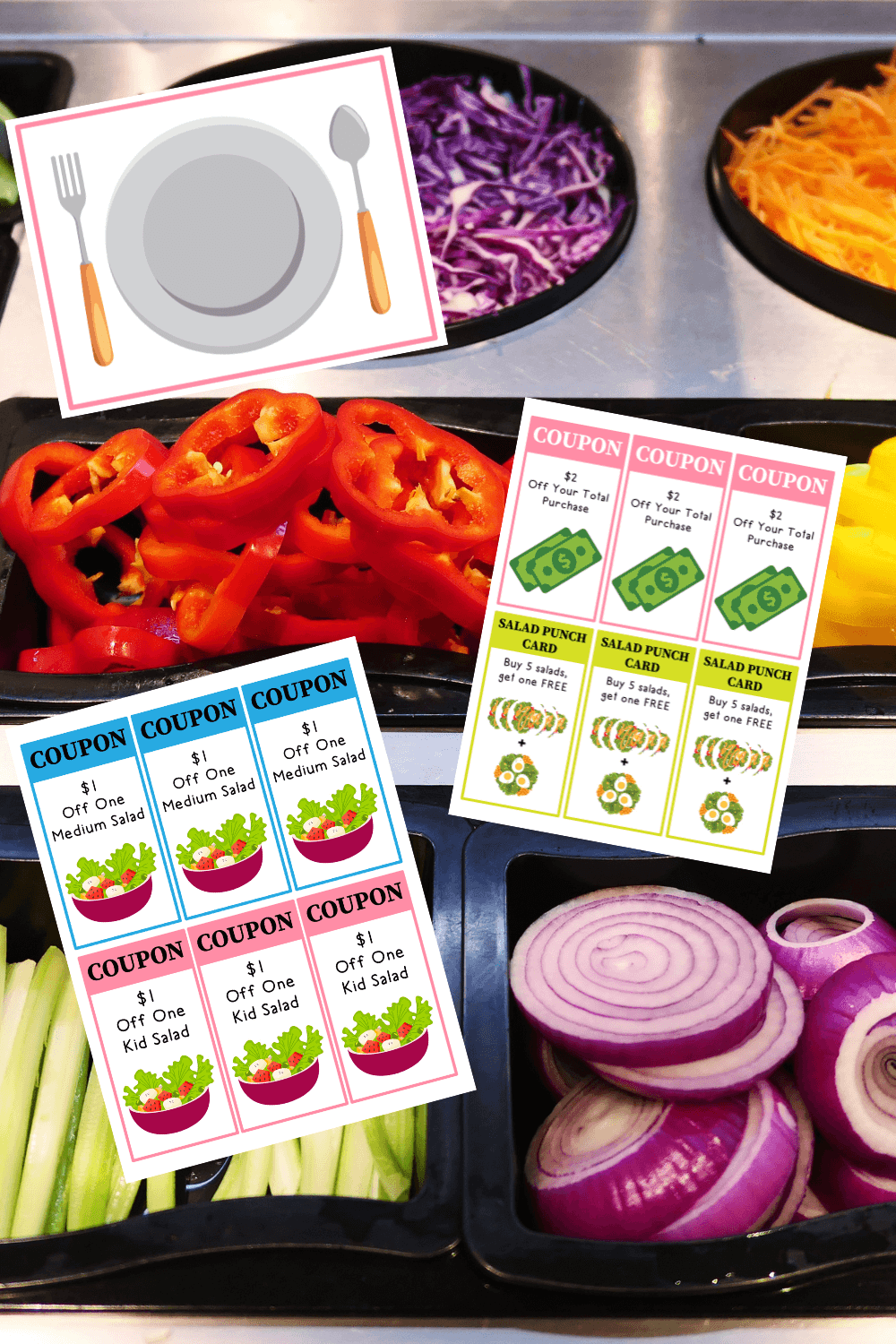 Download FREE Preschool Pretend Play Salad Restaurant | The TipToe Fairy