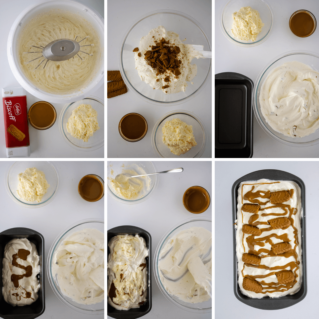 How to make No Churn Biscoff Cheesecake Ice Cream | The TipToe Fairy