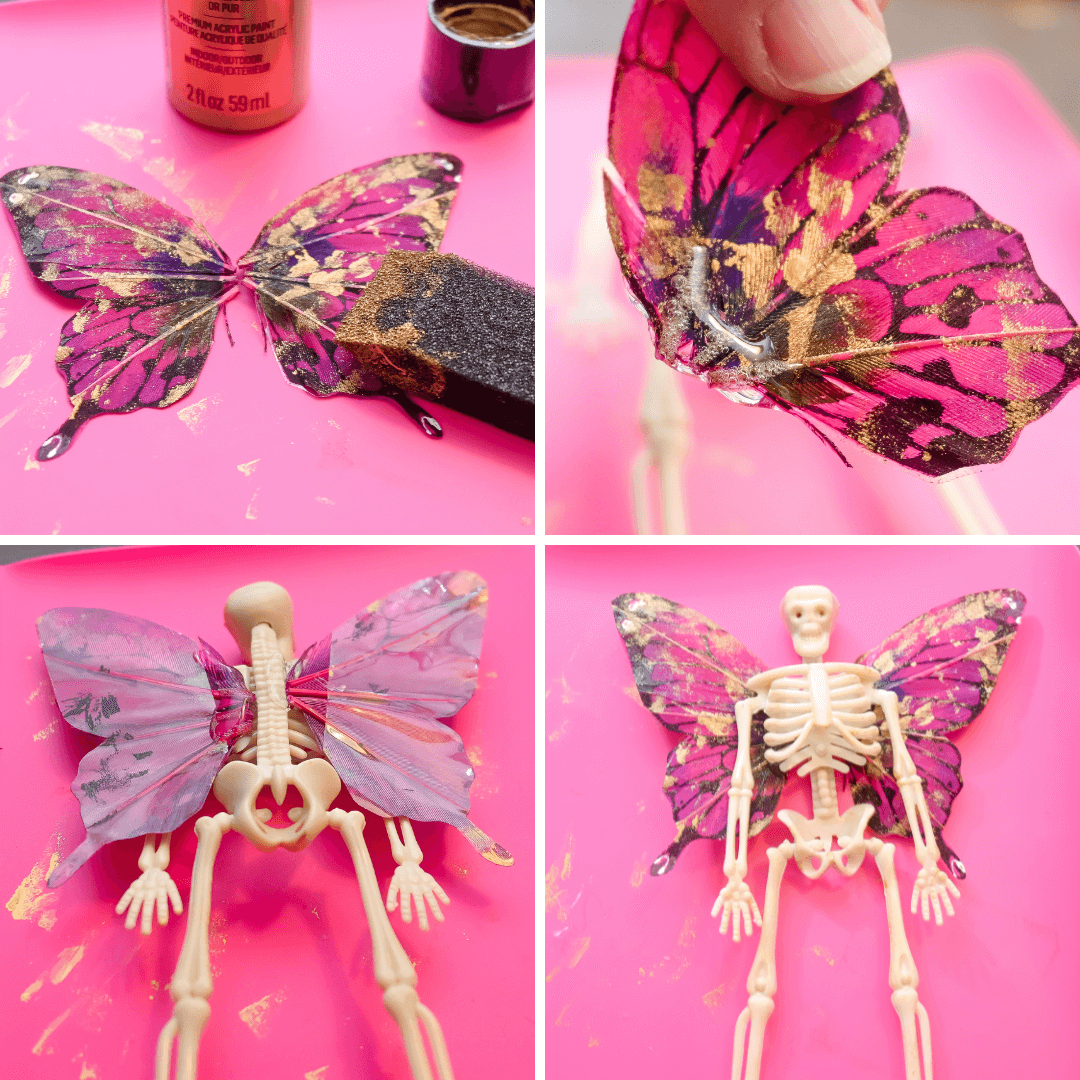 How to make a Pinned Fairy Skeleton for Halloween | The TipToe Fairy