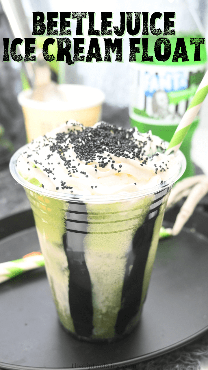 How to make Beetlejuice Ice Cream Float | The TipToe Fairy