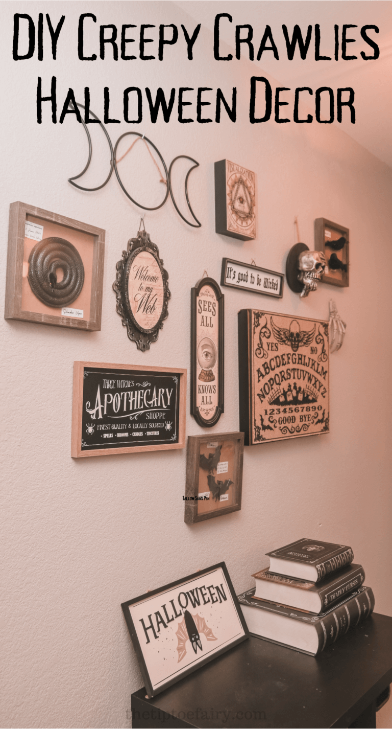 How to make DIY Creepy Crawlie Halloween Shadow Box Decor | The TipToe ...