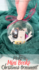 How to Make a Mini Books Christmas Ornament | The TipToe Fairy